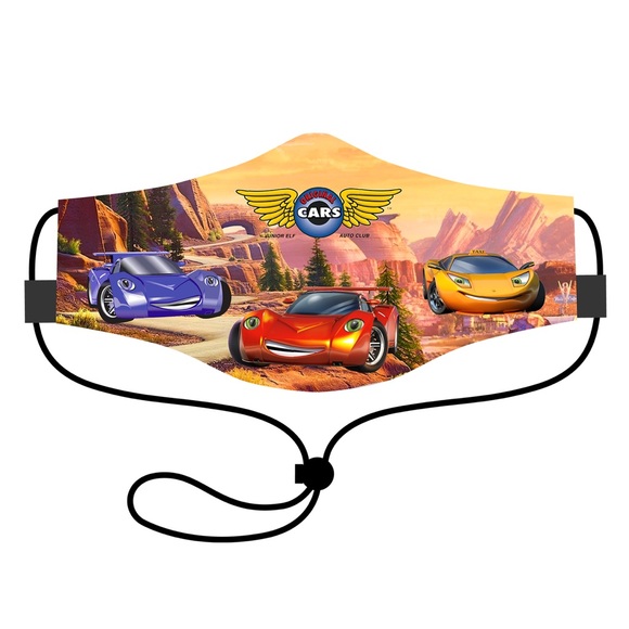 Toys | Cars Themed Kids Face Mask Red Blue Orange | Poshmark